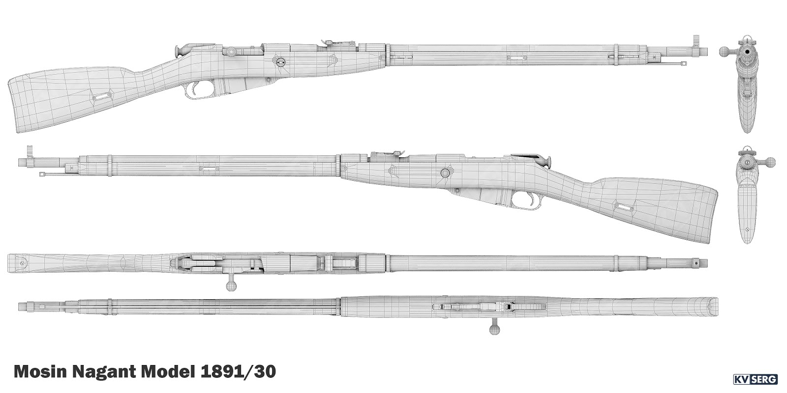 KVSERG ART: Mosin rifle Model 1891/30