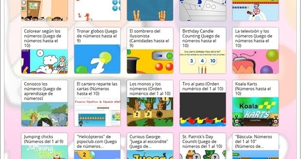 Juegos educativos de Matemáticas online: "25 Juegos educativos para el ...