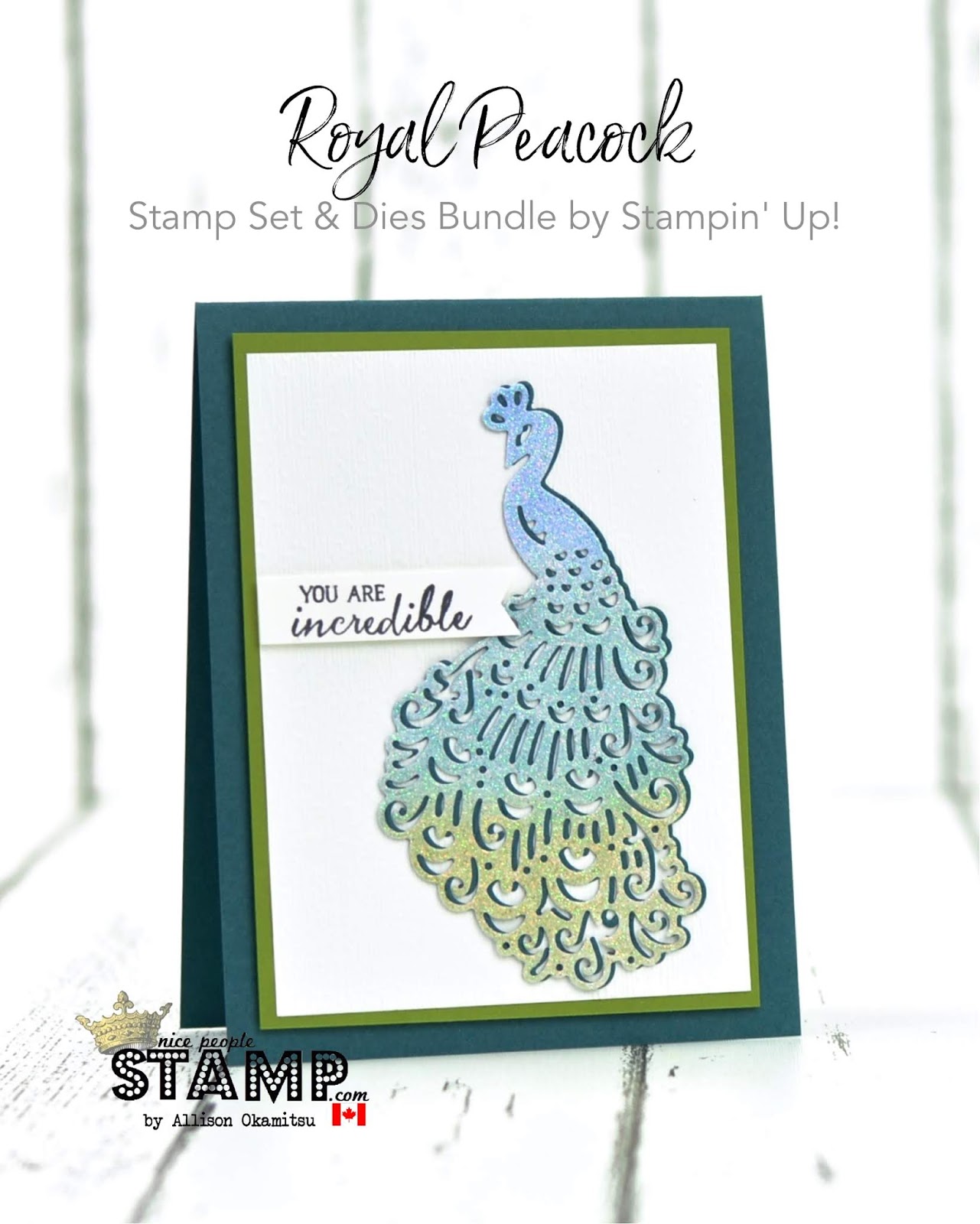 Royal Peacock Card W Video