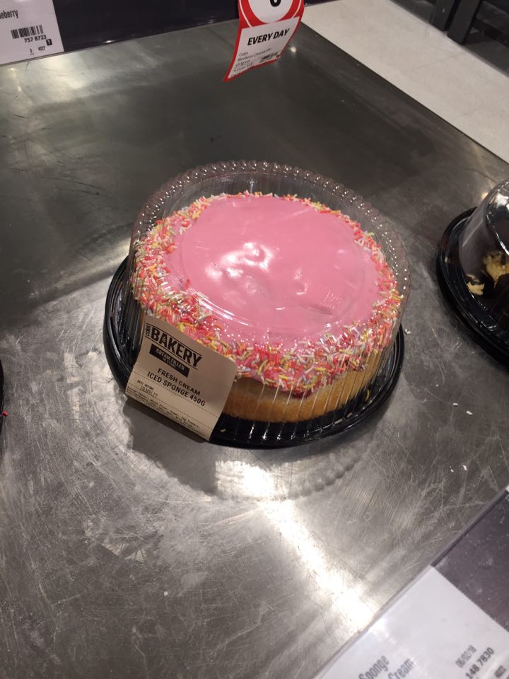 Moving forward, looking forward...: The humble Coles sponge cake ;)