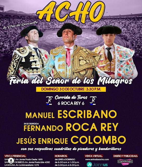 Del Toro Al Infinito Acho Jesús Enrique Colombo Con Importante