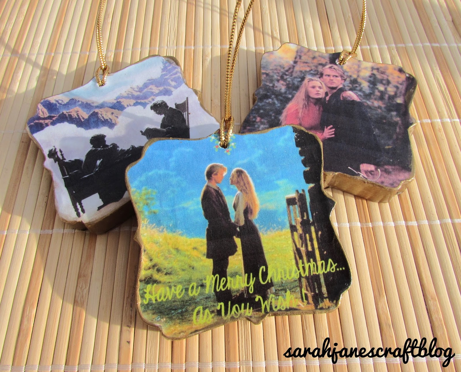 Mod Podge Princess Bride Ornaments