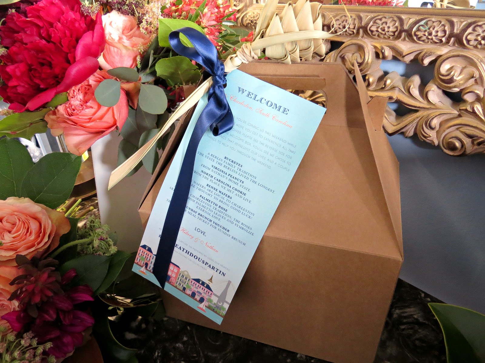 The Lavender Bouquet: WEDDING WELCOME GABLE BOXES