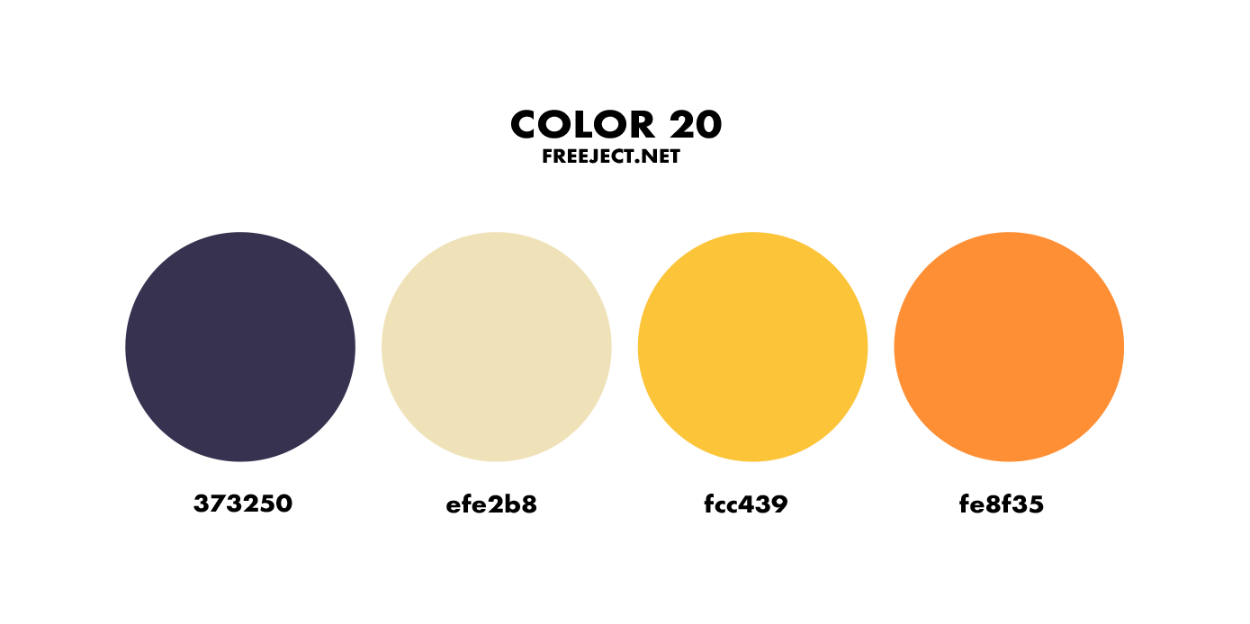 Color Palette PNG - 4 Color Combinations