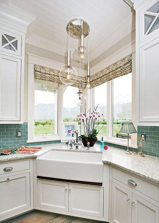Corner Kitchen Sink Ideas : 9 Beautiful Kitchen Design Ideas - Dream House