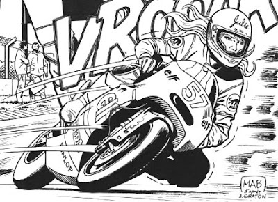 Julie Wood by Jean Graton. Motorcycle´s comic - Lsr Bikes