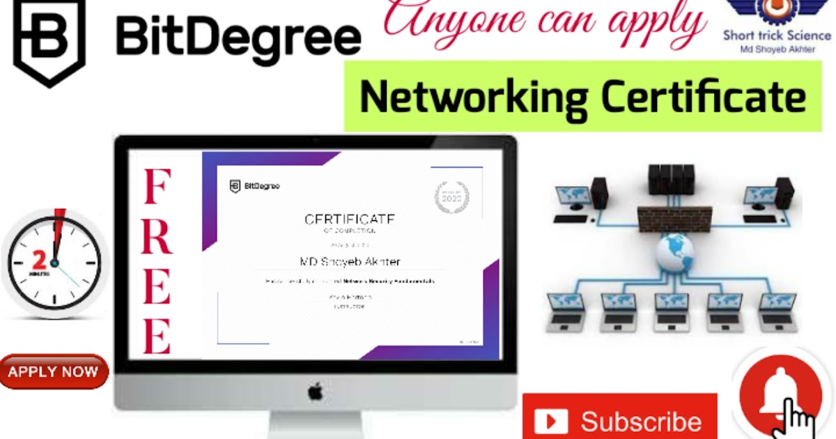 Free Online Certificate by Bitdegree