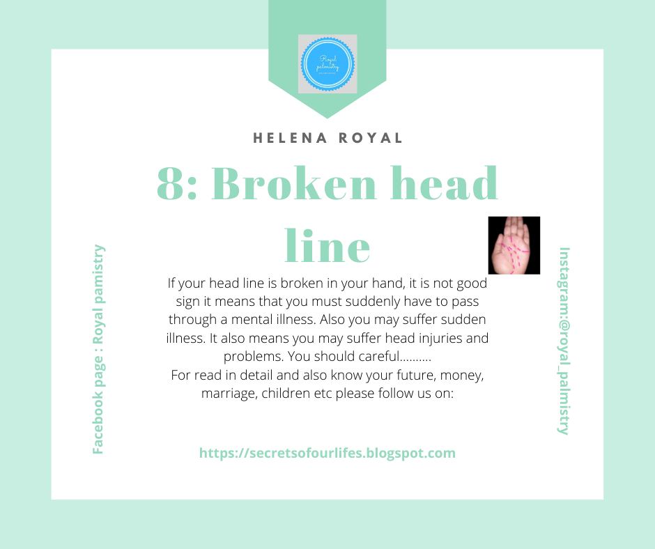 Need Two Minutes to Read 8 Types of Head Line ( Wisdom Line) in palm ...