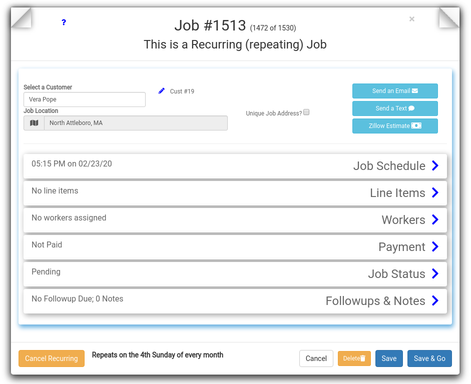 WorkWell Software Blog: Recurring Jobs