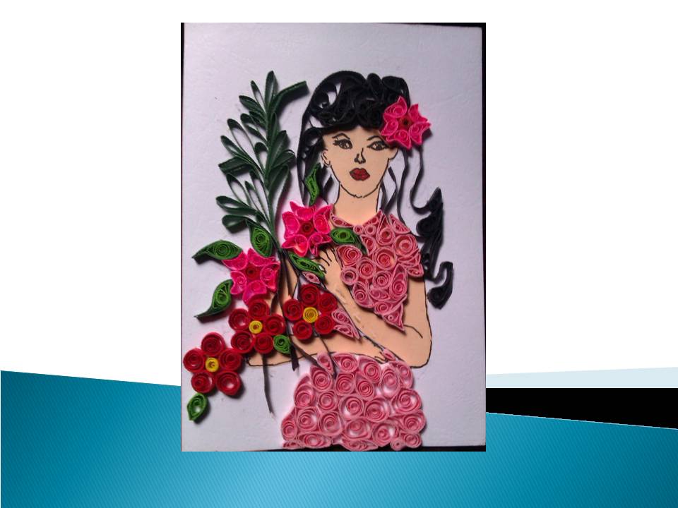 Piyumi paper quilling: Girl( Paper quilling)