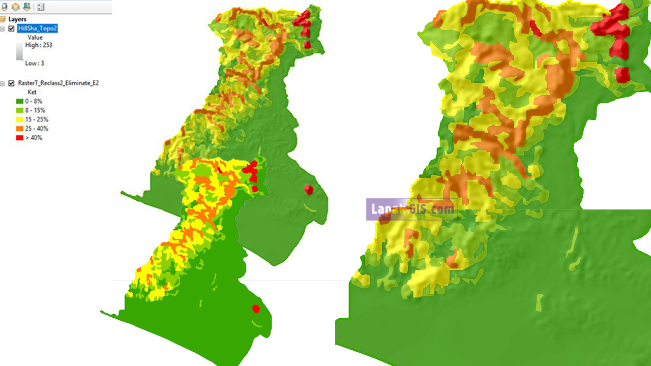 Membuat Kemiringan Lereng (Slope) berdasarkan Garis Kontur Lengkap ...