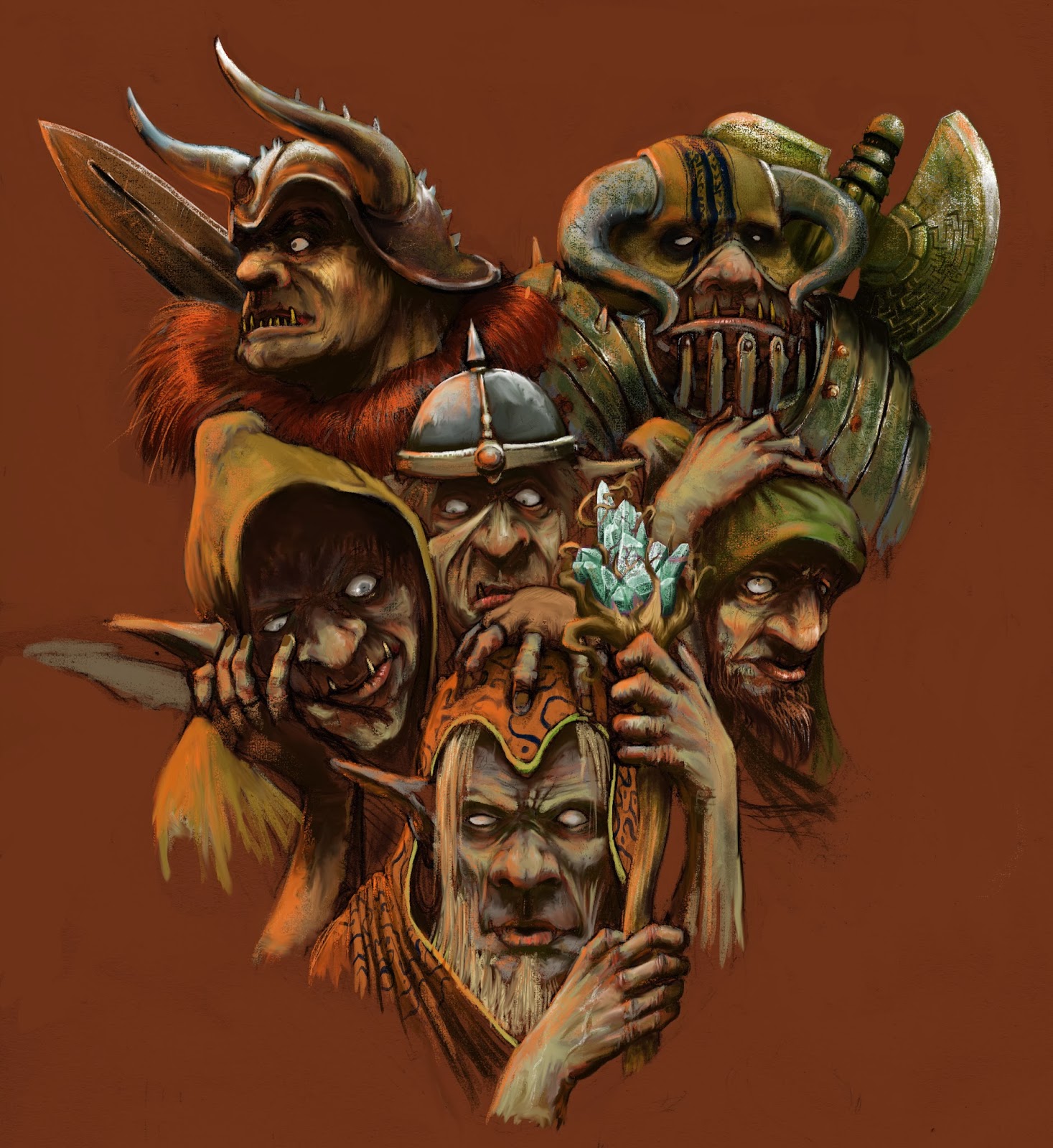 Michele Giorgi Illustrator : OGRES and GOBLINS ( work in progress)