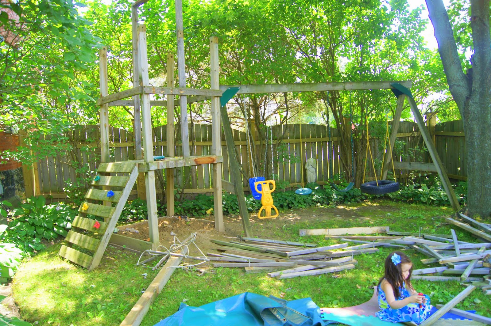 DIY Play Structure - Ideas & Fun! - "Making Montessori Ours"