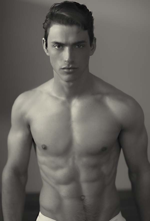 Hunksinswimsuits: Jordan Hemingway in white briefs: hot model strips ...