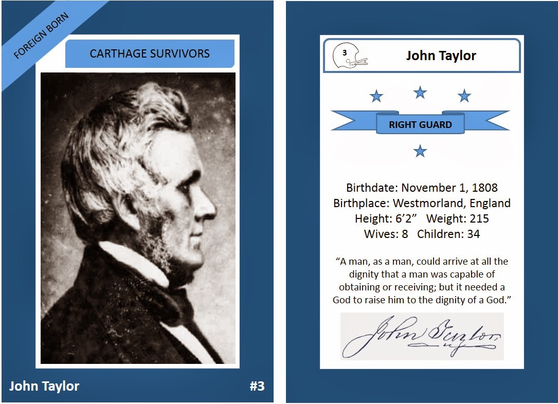 Modern Mormon Men: Prophet Playing Cards: Taylor & Woodruff