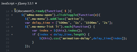 How To Create Beautiful Smoothly Animated Menu jQuery & Animate.css ...