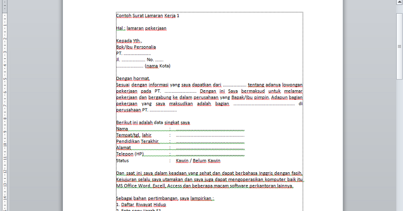 Contoh Surat Lamaran Menjadi Driver - Delinewstv