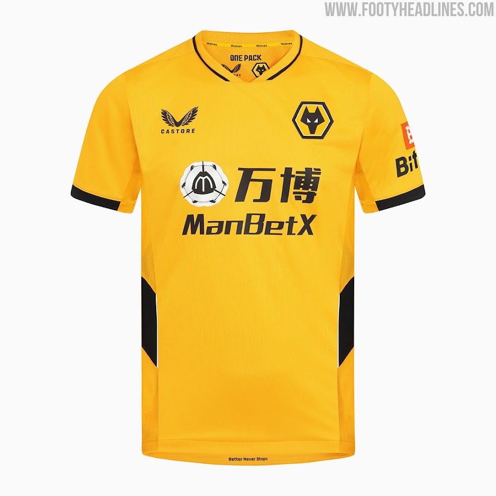 Castore Wolves 21-22 Home & Goalkeeper Kits Released + Away & Training ...