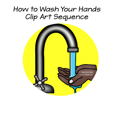 A Teacher's Idea: Washing Hands Sequence Clip Art Set