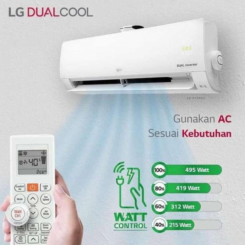 AC LG DUALCOOL with Watt Control Yang Hemat Daya Listrik