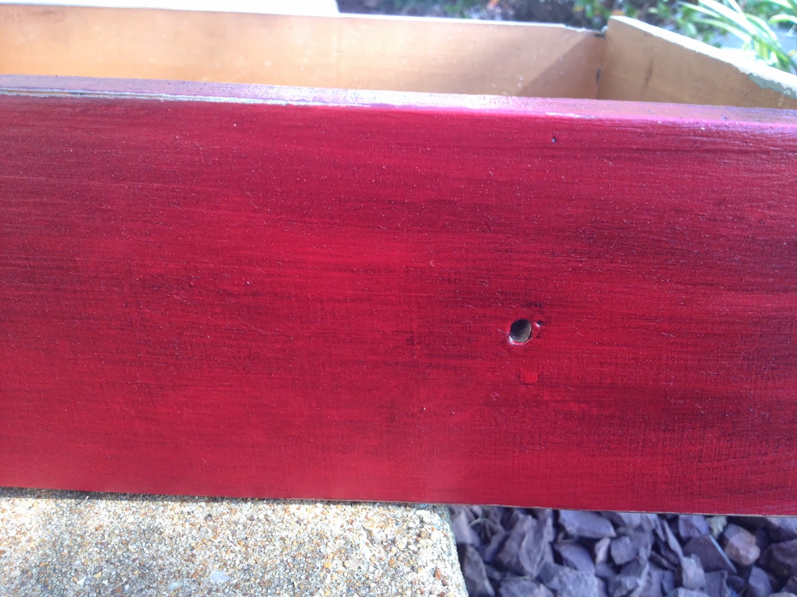 Two It Yourself: 'Antique' painted table using stain over paint