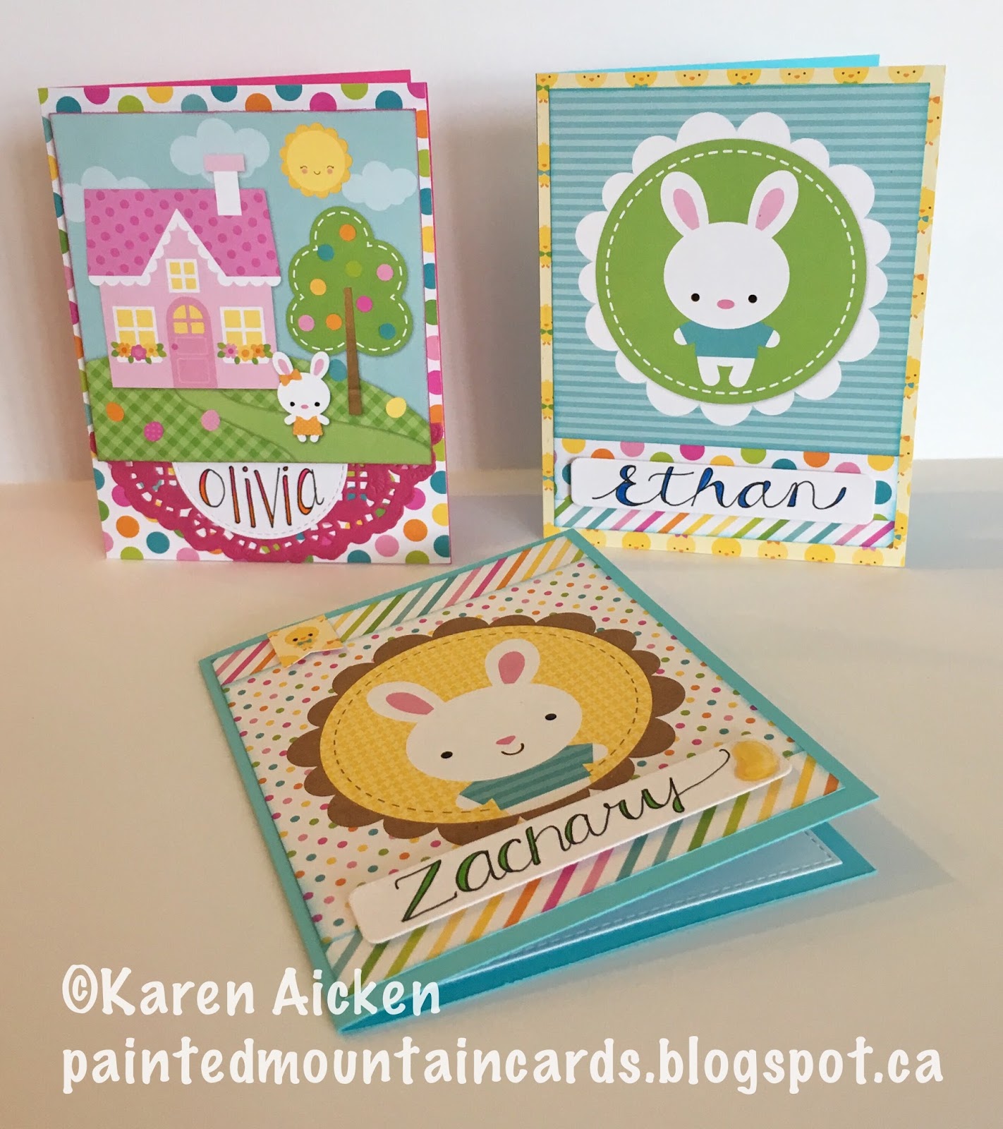 Painted Mountain Cards: Olivia, Ethan and Zachary's Easter Cards