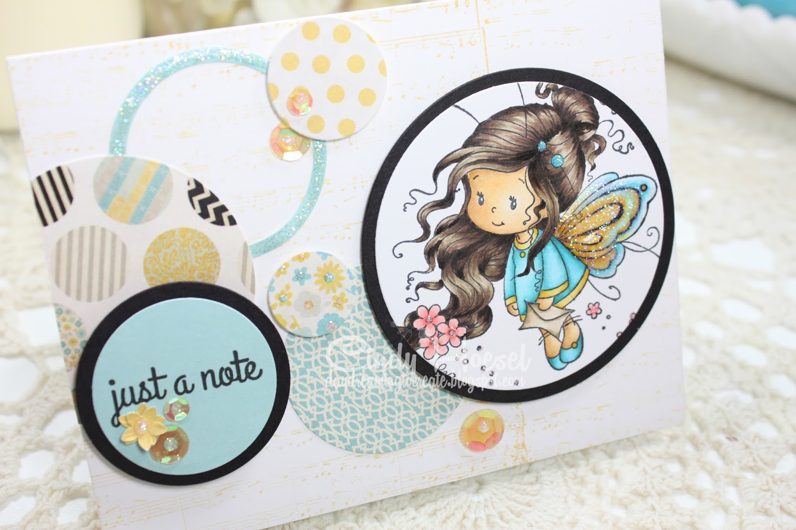 Daydreaming to Create: Just a Note---Wee Stamps 'Cindy'