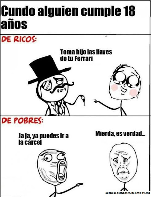 MEMESMAMADAS: CUANDO CUMPLES 18