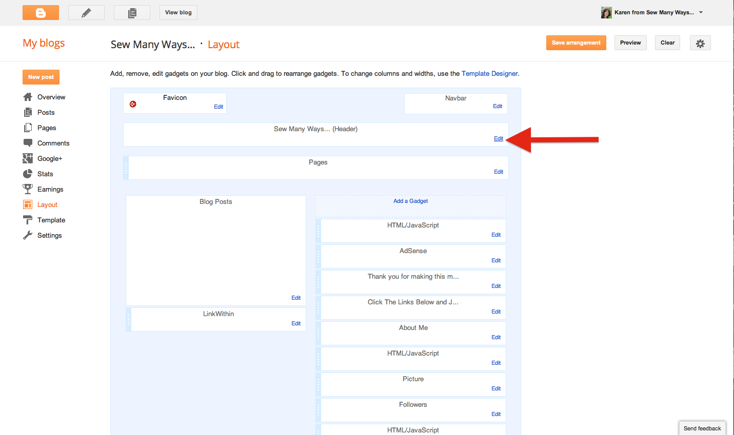 Sew Many Ways...: How To Make A Blog Header...Picture Tutorial