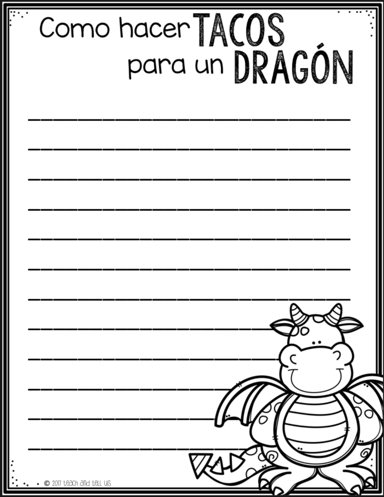 Dragones y tacos - Vamos a leer! - Teach and Tell Us