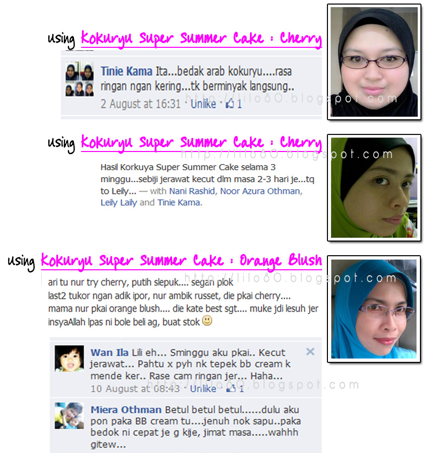 MIA SYUHADA SHOP: BEDAK ARAB-KOKURYU SUMMER CAKE 50g DAN 25g