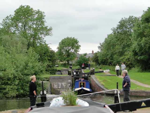 nb Black Bess: Hatton and Lapworth lock flights