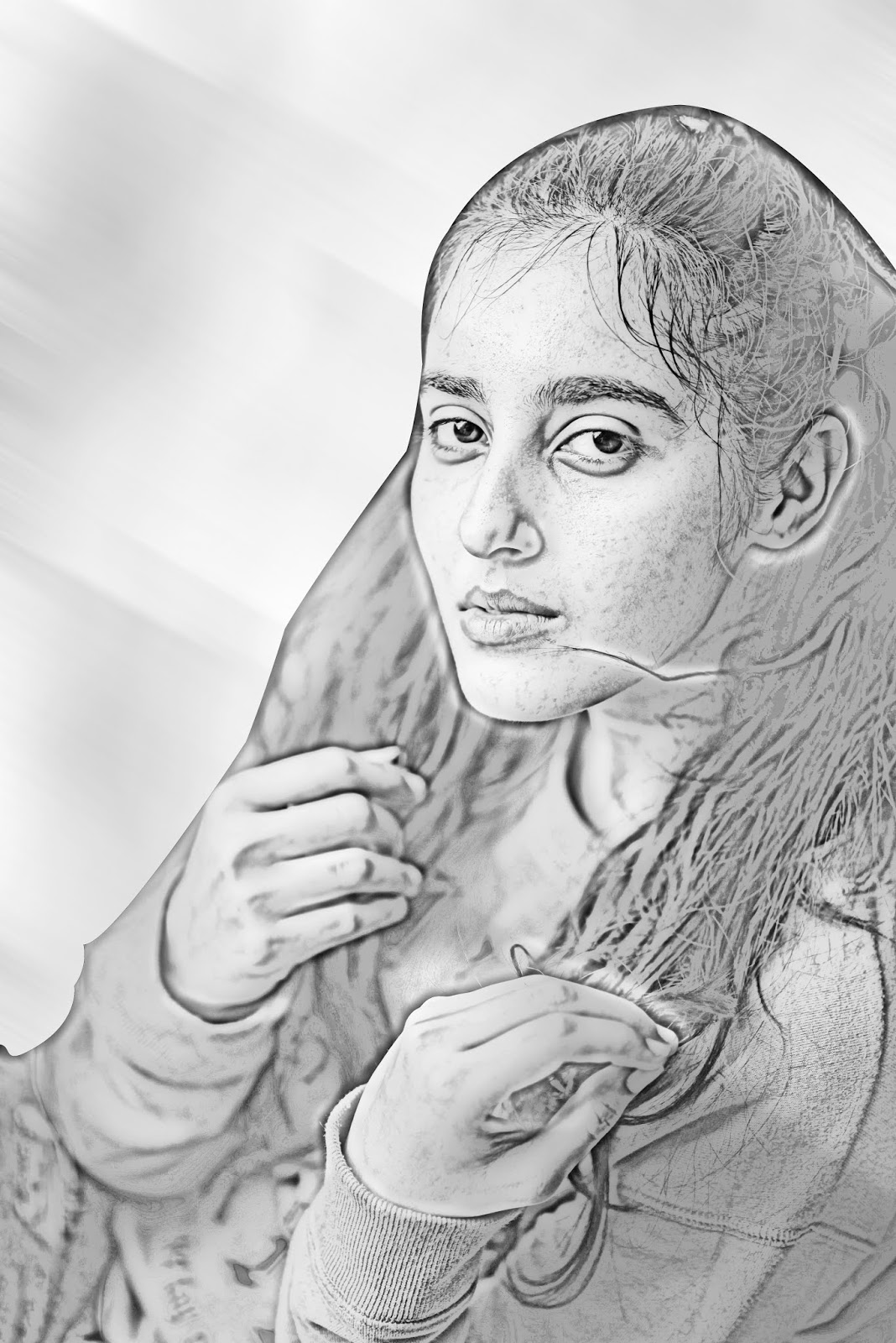 Pencil Sketch Art Drawing