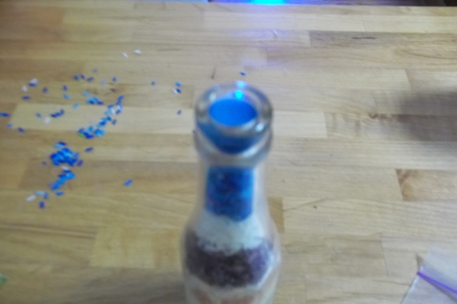 Sand Art Bottle Craft No Sand Colored Rice - Adventures of Kids ...