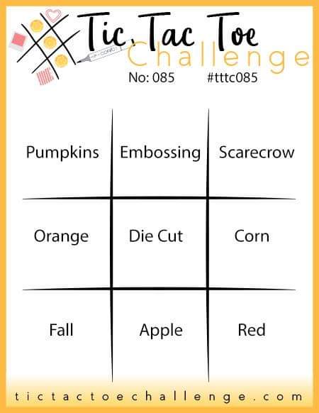 Perry Papercrafts Spooky Pumpkins For The Tic Tac Toe Challenge