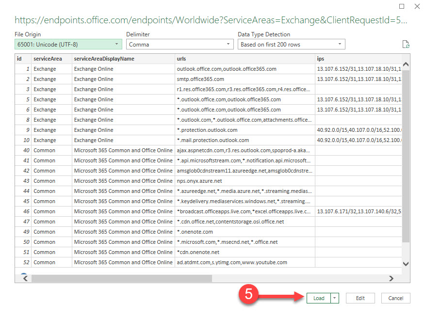 My UC Thoughts: Office 365 IP Address and URL Web service
