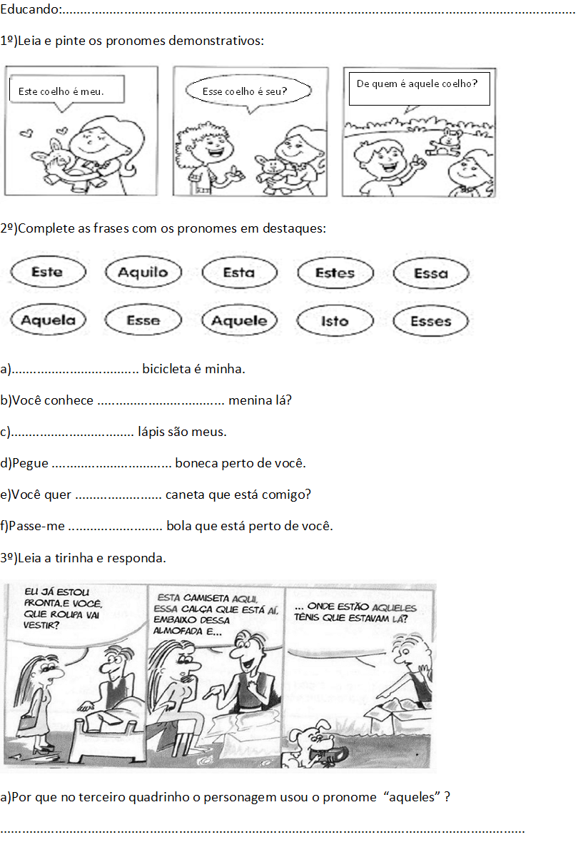 Pronome Demonstrativo