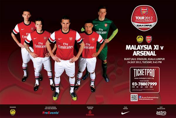 aku Dayat: Malaysia XI vs Arsenal & Manchester City 2012