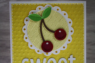 redheaded crafter: Sweet Cherry Card