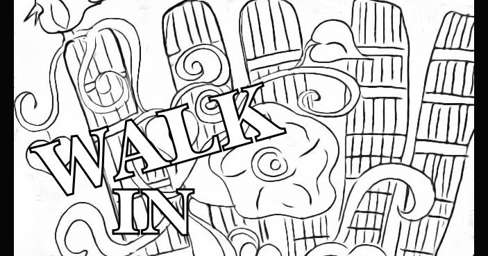 Children's Gems In My Treasure Box: Walk In His Steps - Coloring Page