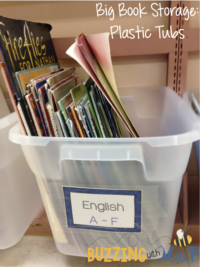 Primary Powers: Storing and Organizing Big Books *Freebie!
