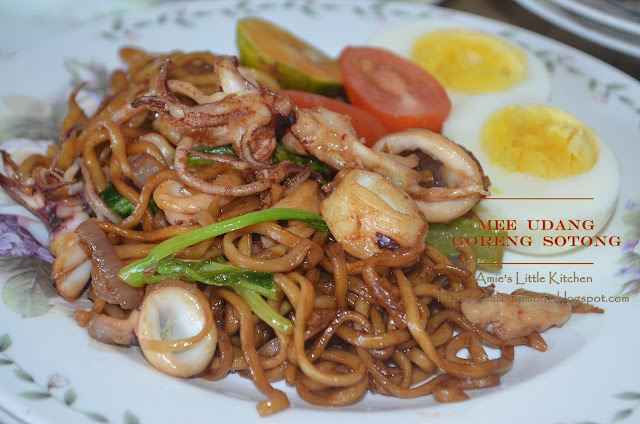 Mee Udang Goreng Sotong - Amie's Little Kitchen