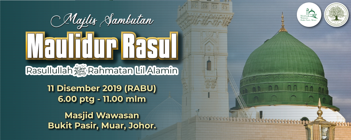 Design Poster, Banner & Backdrop Majlis Maulid Bukit Pasir, Muar ...