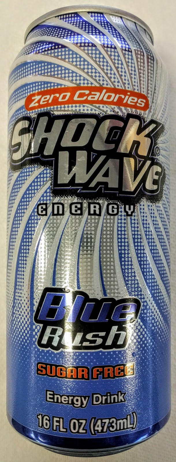 Caffeine King: Shock Wave Blue Rush Sugar Free Energy Drink Review