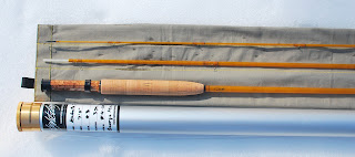 Handcrafted graphite and fiberglass fly rods: Kabuto brown