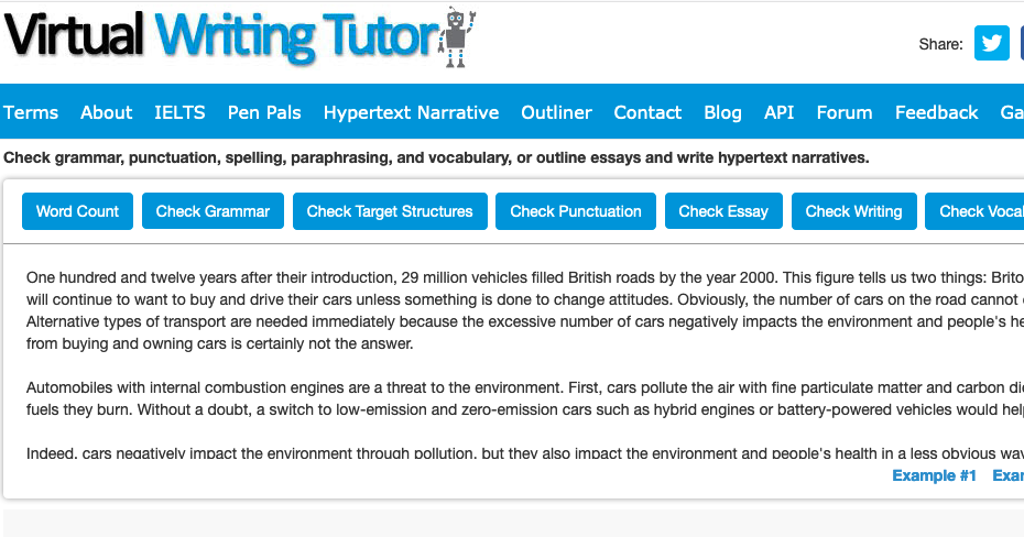 Nik's QuickShout: The Virtual Writing Tutor - A Suite of Tools for ...