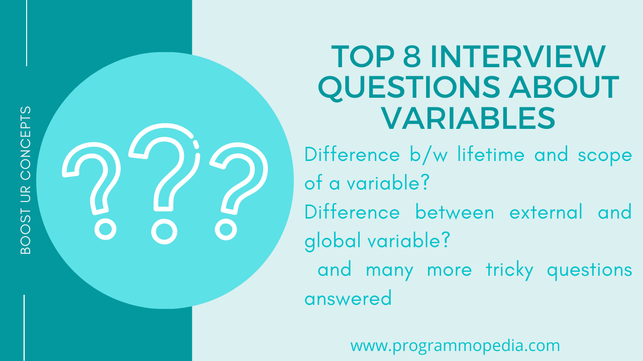 Top 8 Interview Questions About Variables Conceptual Questions top-8-interview-questions-about-variables-conceptual-questions