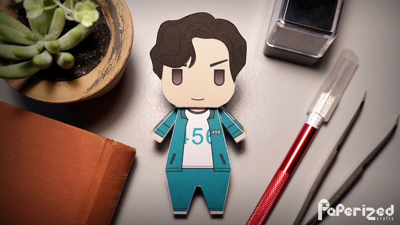 Squid Game: Player 456 Papercraft | Paperized Crafts