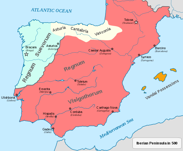 historioseando: El Reino Visigodo. Mapas.