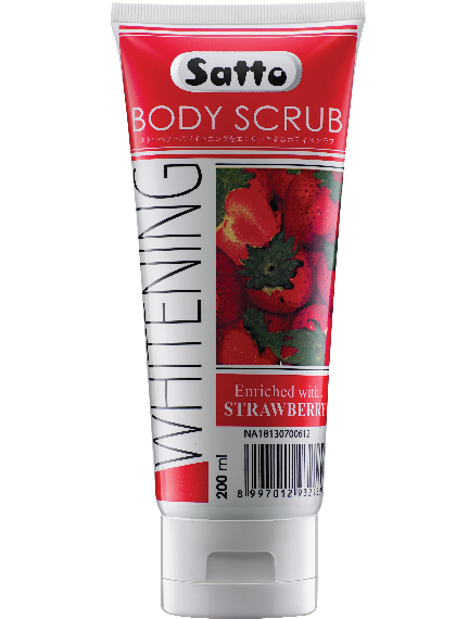 Sabun Pemutih Kulit - Whitening Body Scrub Enriched With Strawberry